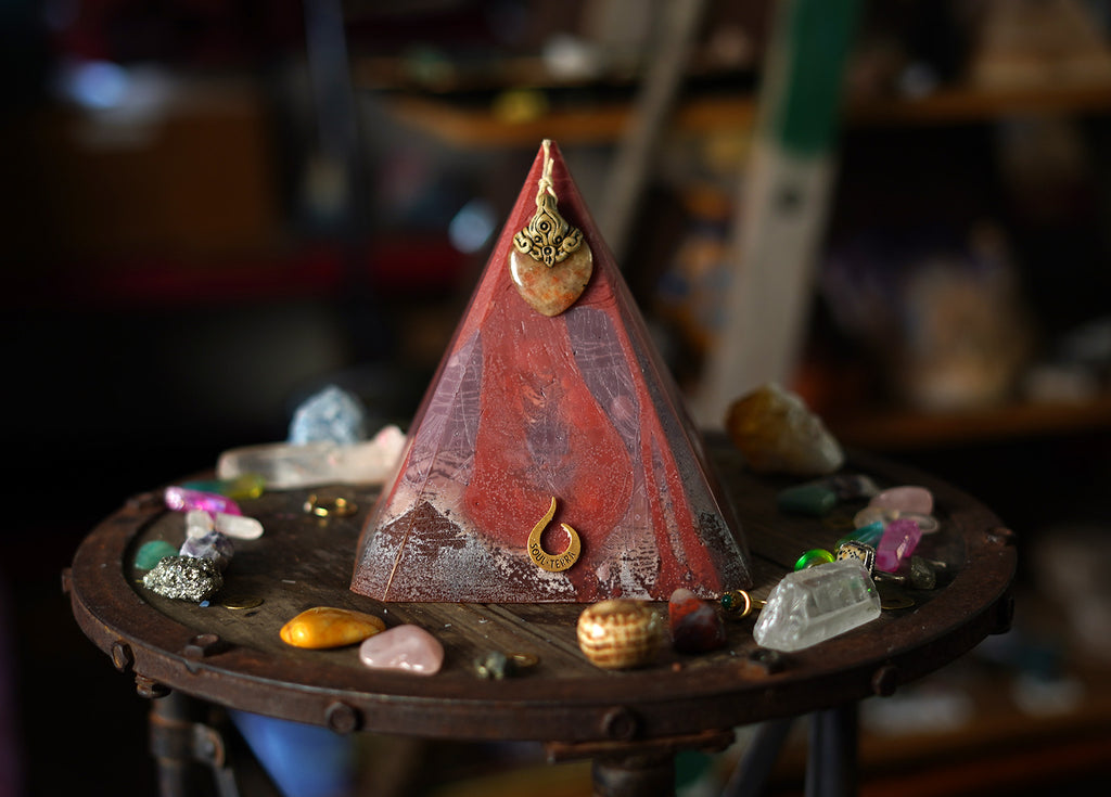 Red Moon – Crystal Candles by Soul-Terra