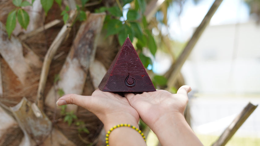 Mystery Pyramid Candles with Crystals, Rings, Tarot & Zodiac – Crystal ...
