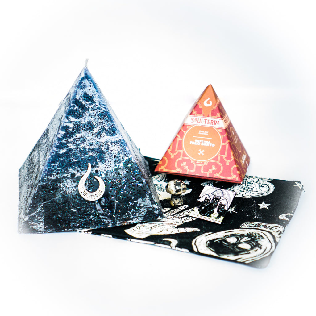 Mini Pyramid Bundle – Crystal Candles by Soul-Terra