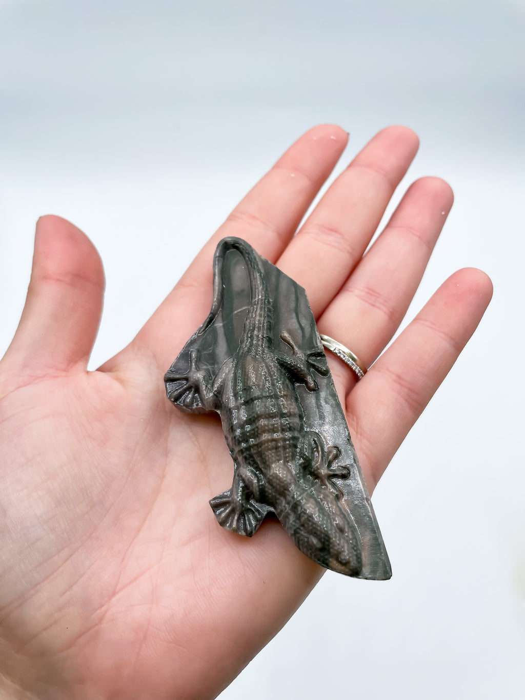 CLAY LIZARD - The Symbol Of Rebirth – Crystal Candles by Soul-Terra